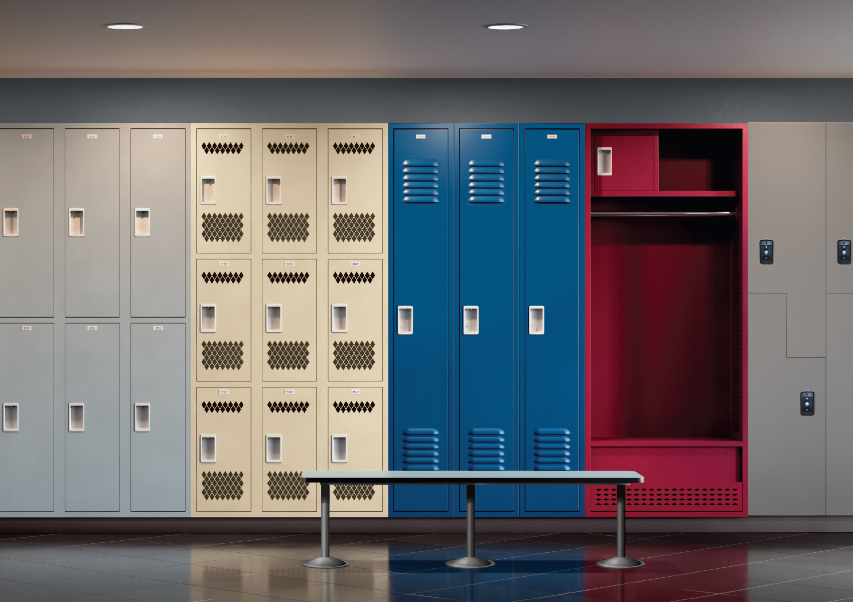 Traditional Collection—Powder Coated Metal Lockers - | ASI Storage